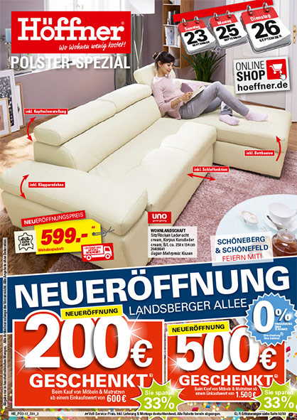 Möbel Höffner in Berlin-Schöneberg - Küchen, Regale, Betten & mehr