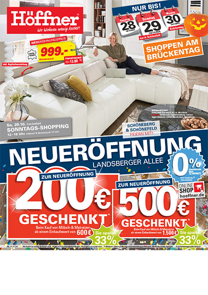 Möbel Höffner in Berlin-Schöneberg - Küchen, Regale, Betten & mehr