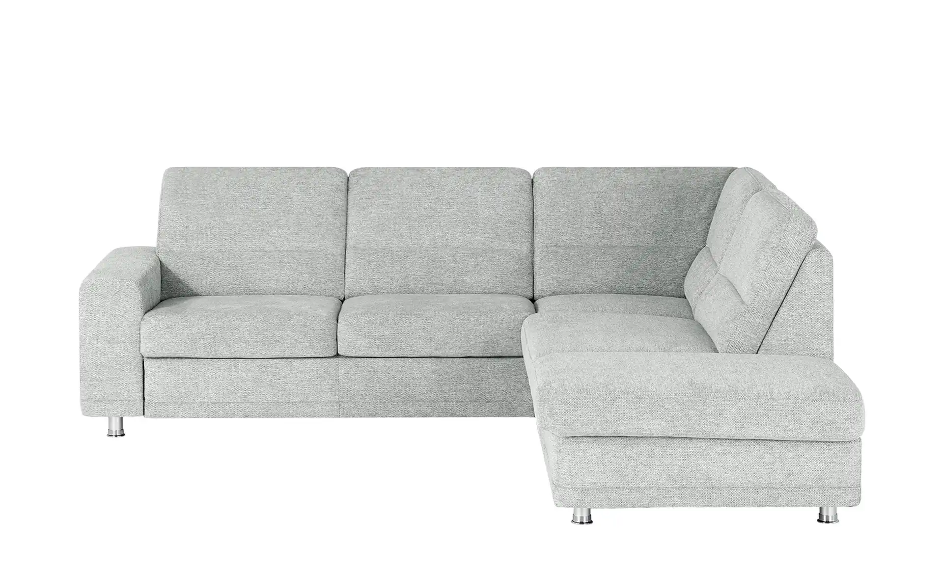 meinSofa Ecksofa Marc | Aluminiumgrau, rechts | Höffner