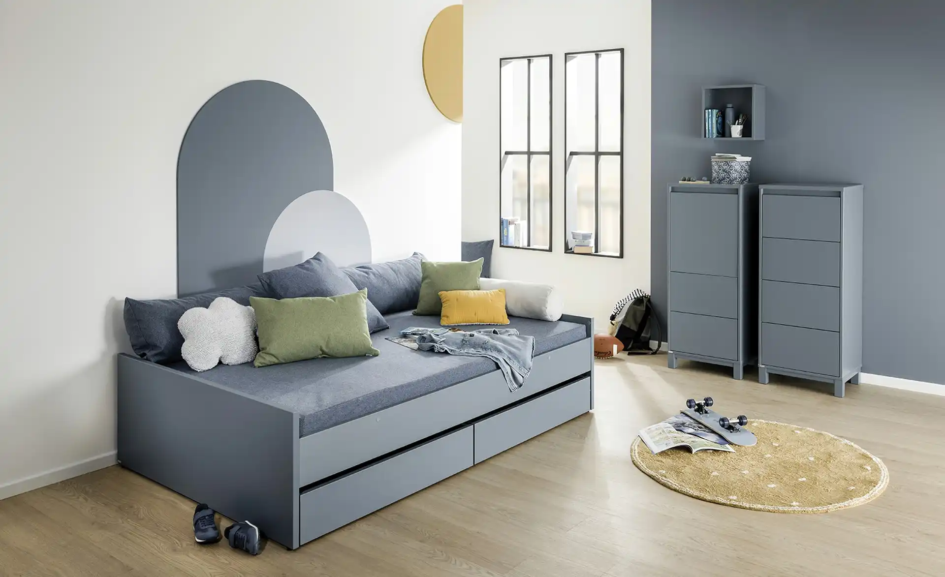 PAIDI Jugendbett Little Flo Teens | Blau, 140x200 cm