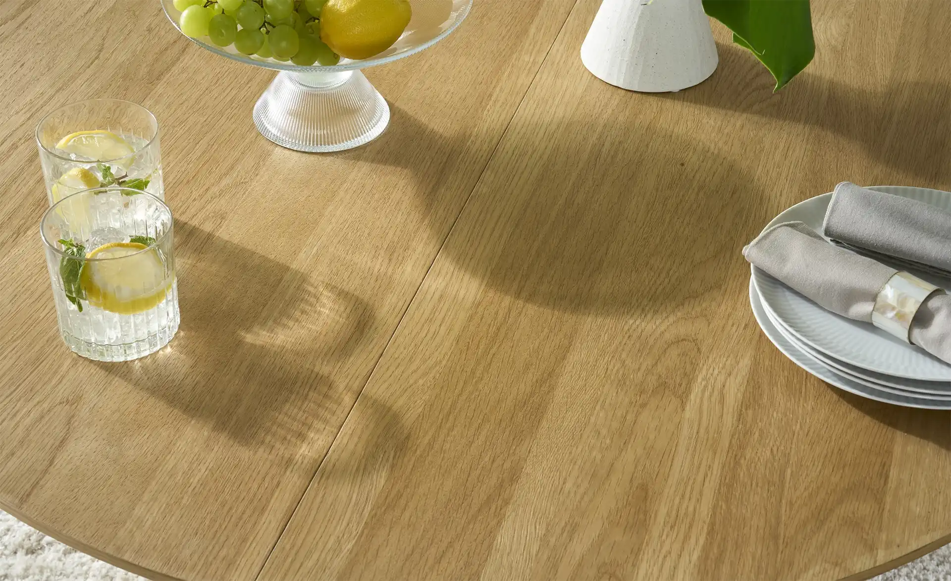 Esstisch ausziehbar Aaron | 100(140)x100 cm, Eiche