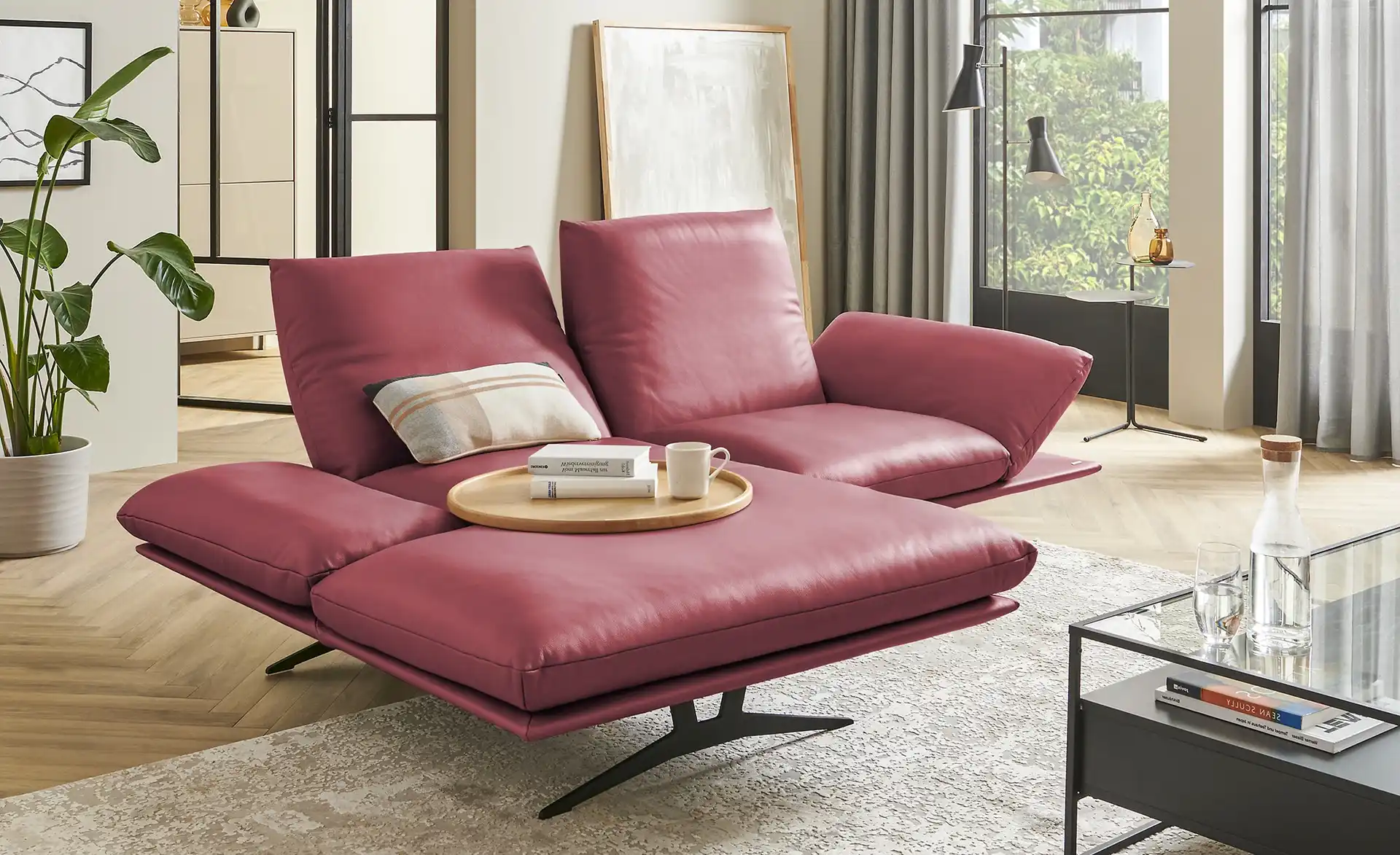 KOINOR Ecksofa Francis | Bordeauxrot, links | Höffner