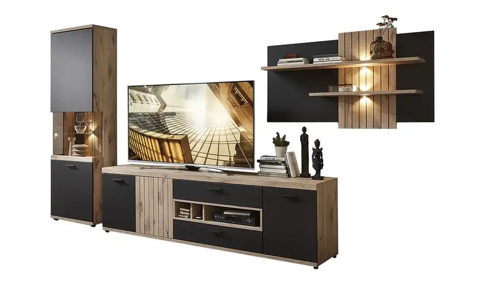 uno Wohnkombination Lamella | Möbel Höffner