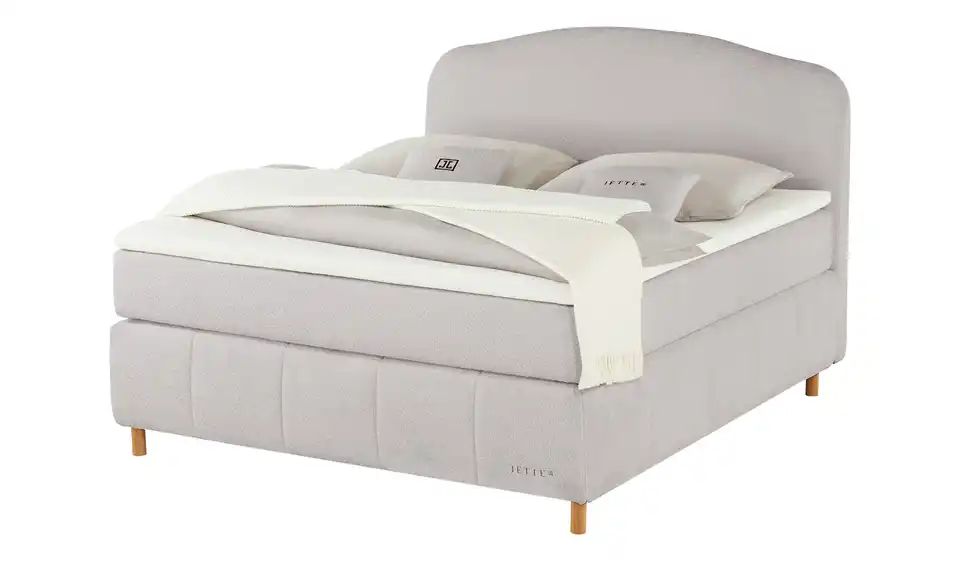 Jette Home Boxspringbett Jette Cloud | Hellgrau, 160 cm