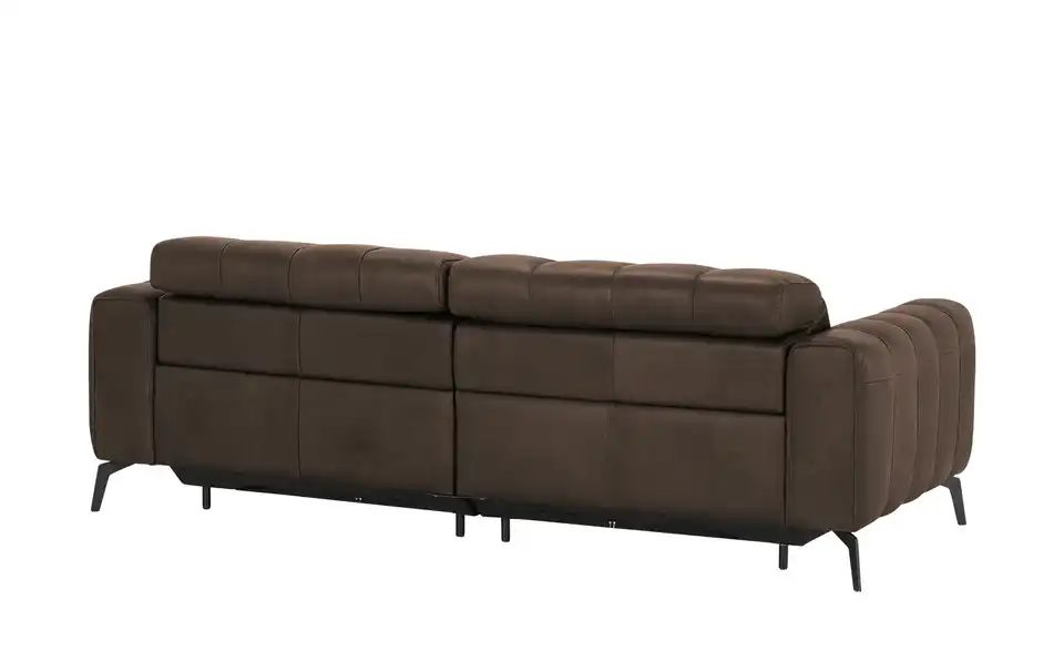 Natuzzi Editions Ledersofa Portento | Braun, Erweiterte Funktion