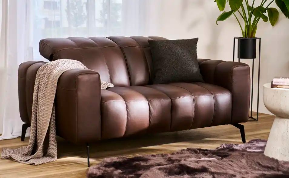 Natuzzi Editions Ledersofa Portento | Braun, Grundfunktion