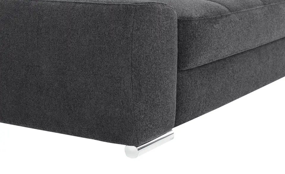 bobb Einzelsofa Eleny de Luxe II | Anthrazit, Flachgewebe