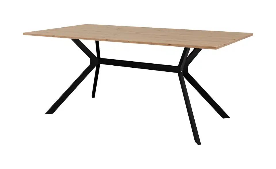 Esstisch Oskar | Schwarz / Asteiche (Nachbildung)