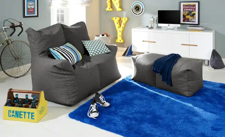 Sitzsäcke, XXL Sitzkissen und Poufs