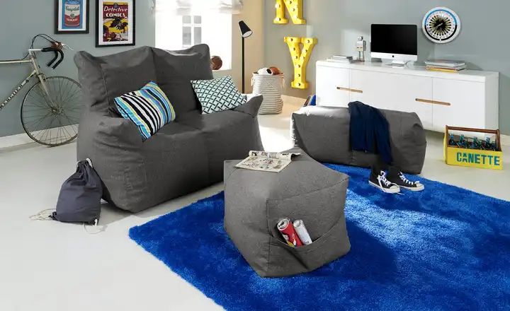Sitzsäcke, XXL Sitzkissen und Poufs