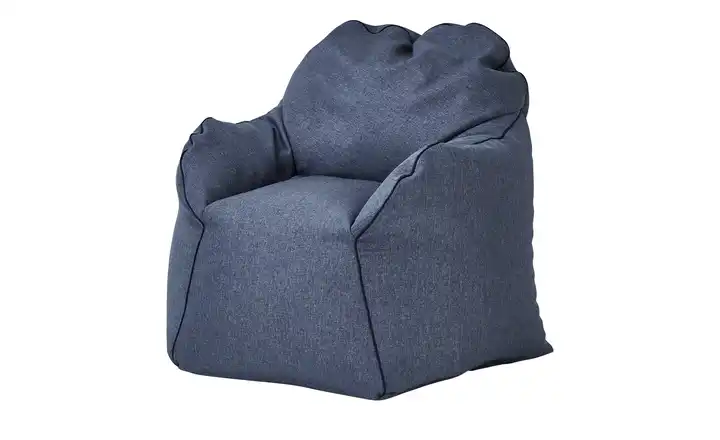 Sitzsack-Sessel Tedd in Blau | zeitlos & bequem