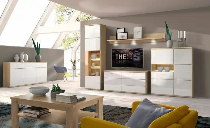 Moderne Wohnwände für das Wohnzimmer bei Höffner