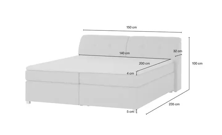 Boxspringbetten 140x200 kaufen » online bei Höffner