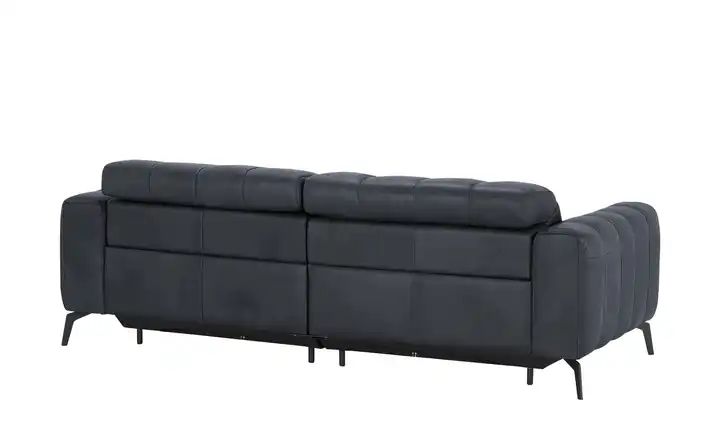 Natuzzi Editions Ledersofa Portento | Blue Night (Dunkelblau ...