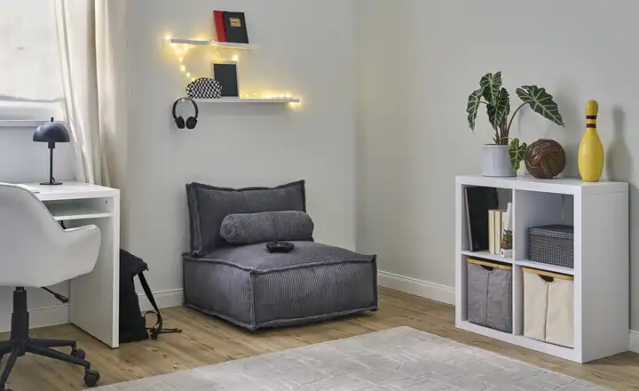 Sitzsack Lucas in Grau | Modern & gemütlich