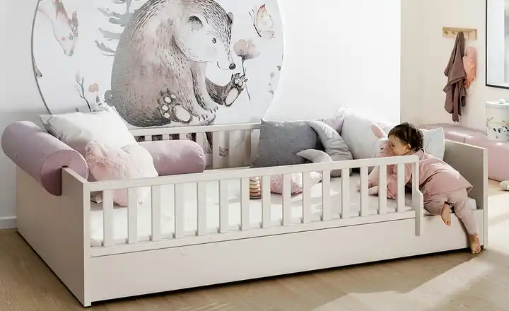 PAIDI Kinderbett Little Flo | 120x200 cm, kaschmirfarben