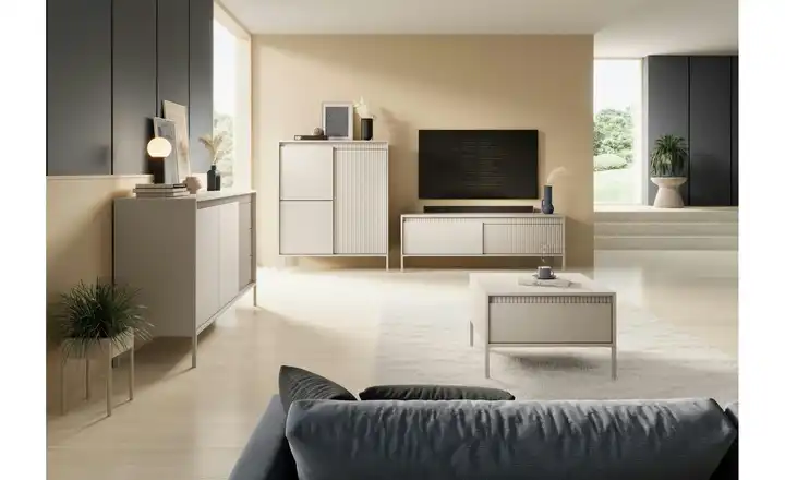 Lowboard Senso in Beige Modernes TV-Board