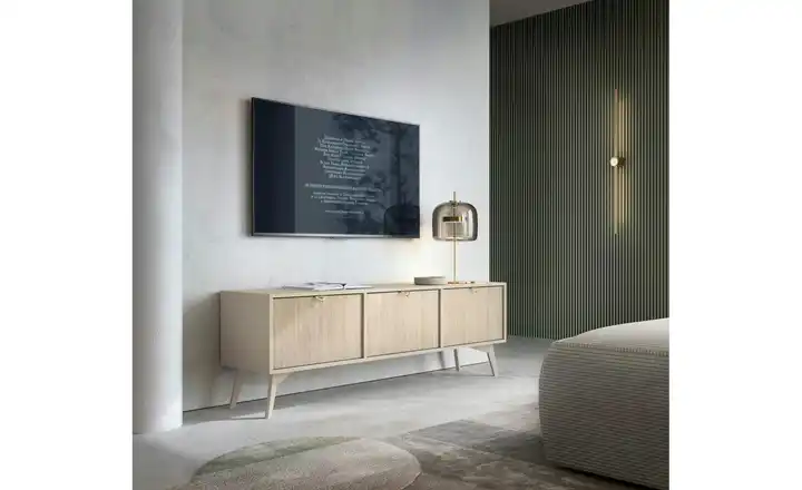 Firr | Lowboard in Beige & Hellbraun, Skandi