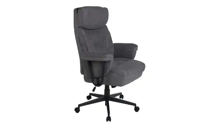 Chefsessel Twiste XXL in Anthrazit | Mikrofaser