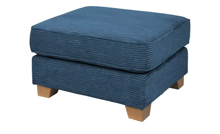 Hocker Franka in Petrol | Cordstoff & Skandi