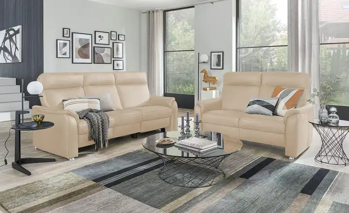 Trapezsofa Luc | Beige | Möbel Höffner