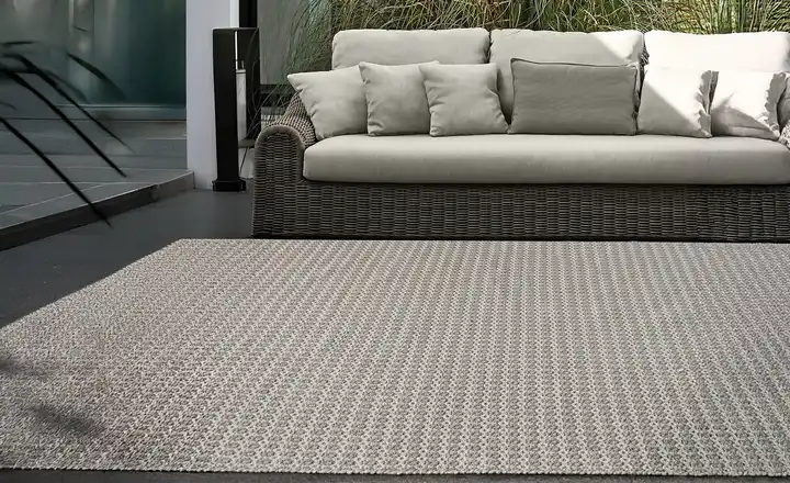Outdoor-Teppich Neve in Elfenbein/Beige
