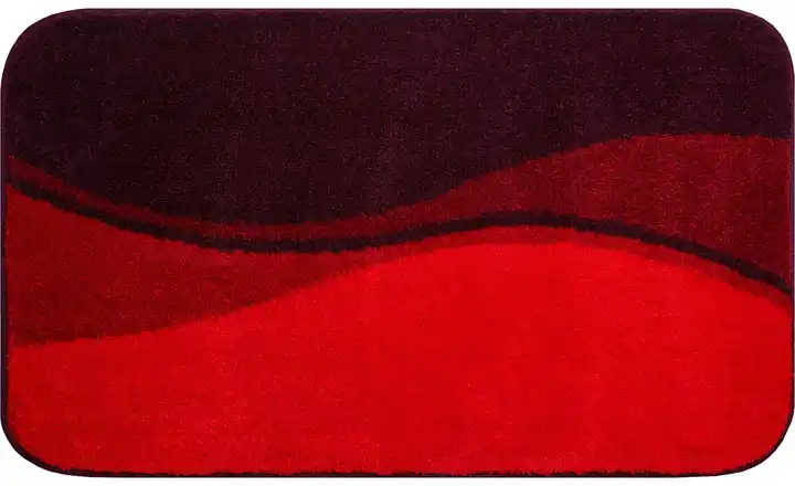 Badematte Grund in Rot – 70x120 cm