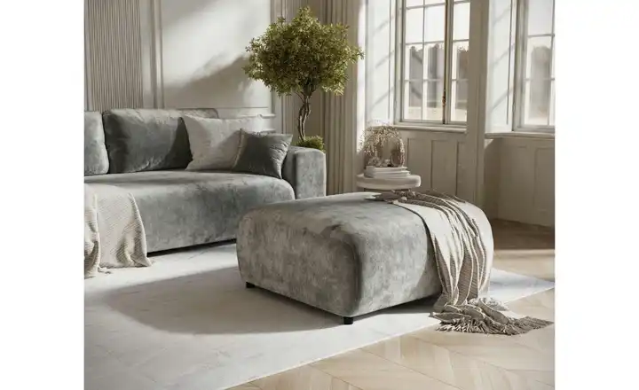 Hocker in Grau Klassischer Stil | maison de rêve