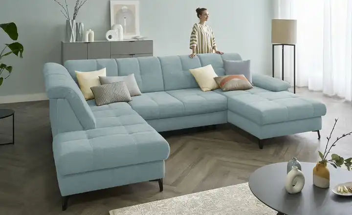 Planova II in Aquablau Wohnlandschaft links