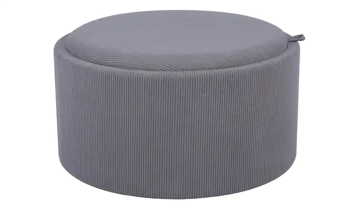 Hocker Vijana in Dunkelgrau | mit Stauraum