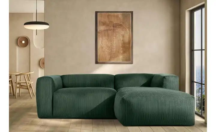 KONSIMO Ecksofa Buffo | Dunkelgrün, 4 | Möbel Höffner