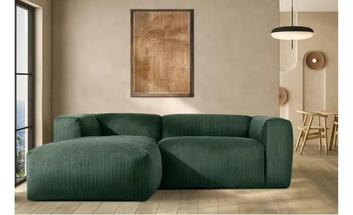 KONSIMO Ecksofa Buffo | Dunkelgrün, 4 | Möbel Höffner