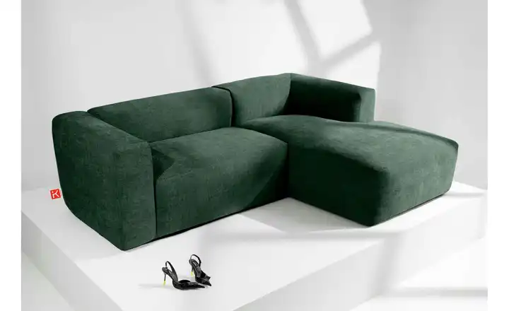 KONSIMO Ecksofa Buffo | Waldgrün, 4 | Möbel Höffner