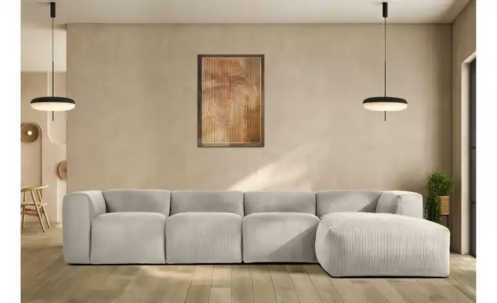 KONSIMO Ecksofa Buffo | Creme, 6 | Möbel Höffner