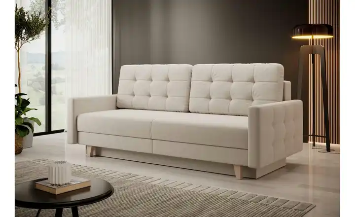 Verat | Einzelsofa mit Schlaffunktion in Creme