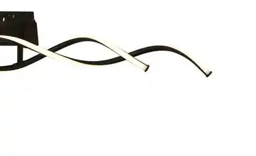 Meisterleuchten LED-Deckenleuchte, 2-flammig, schwarz `gedreht´