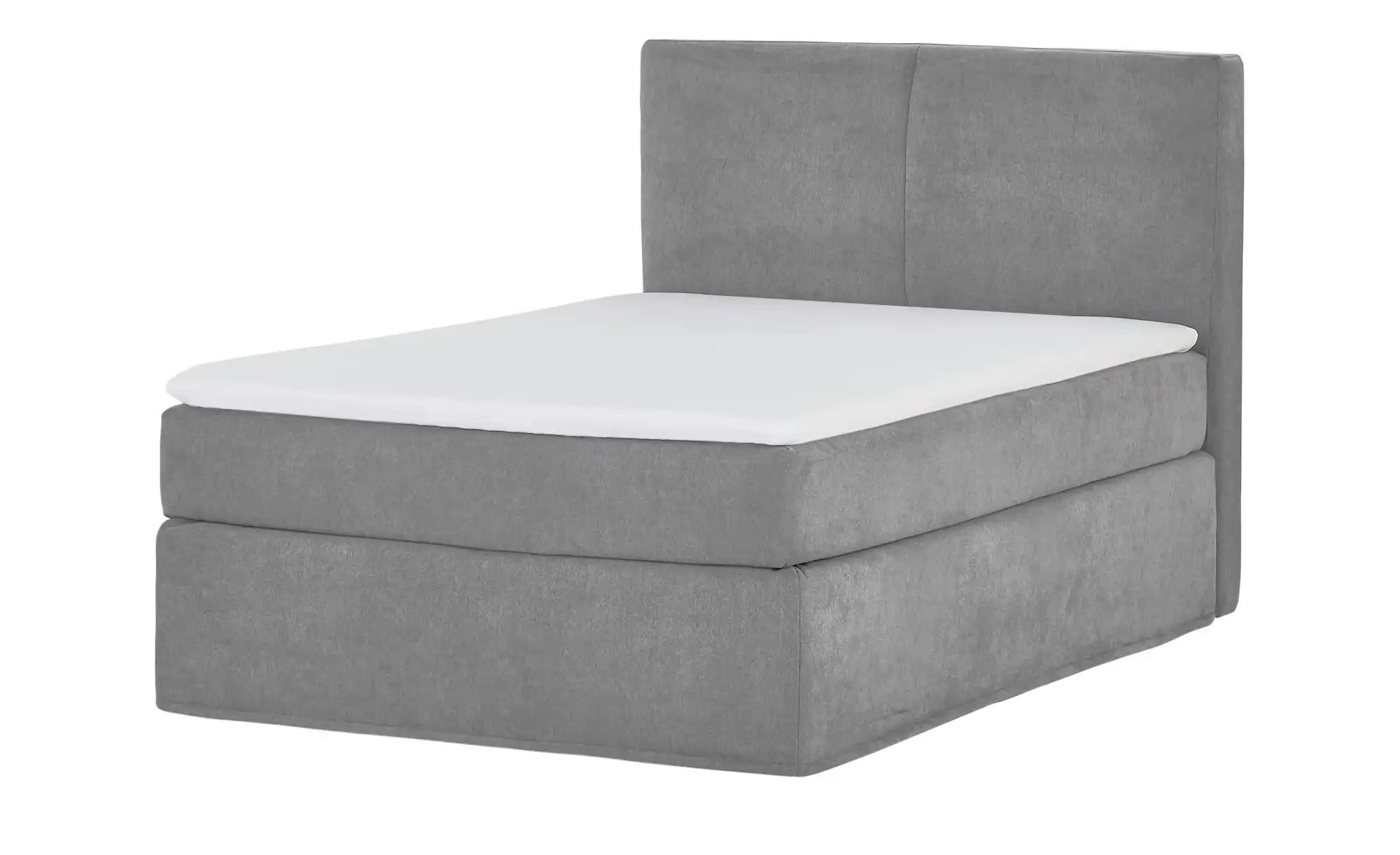 Boxi Boxspringbett 140 x 200 cm Boxi Classic | Hellgrau / Velours, 140 cm