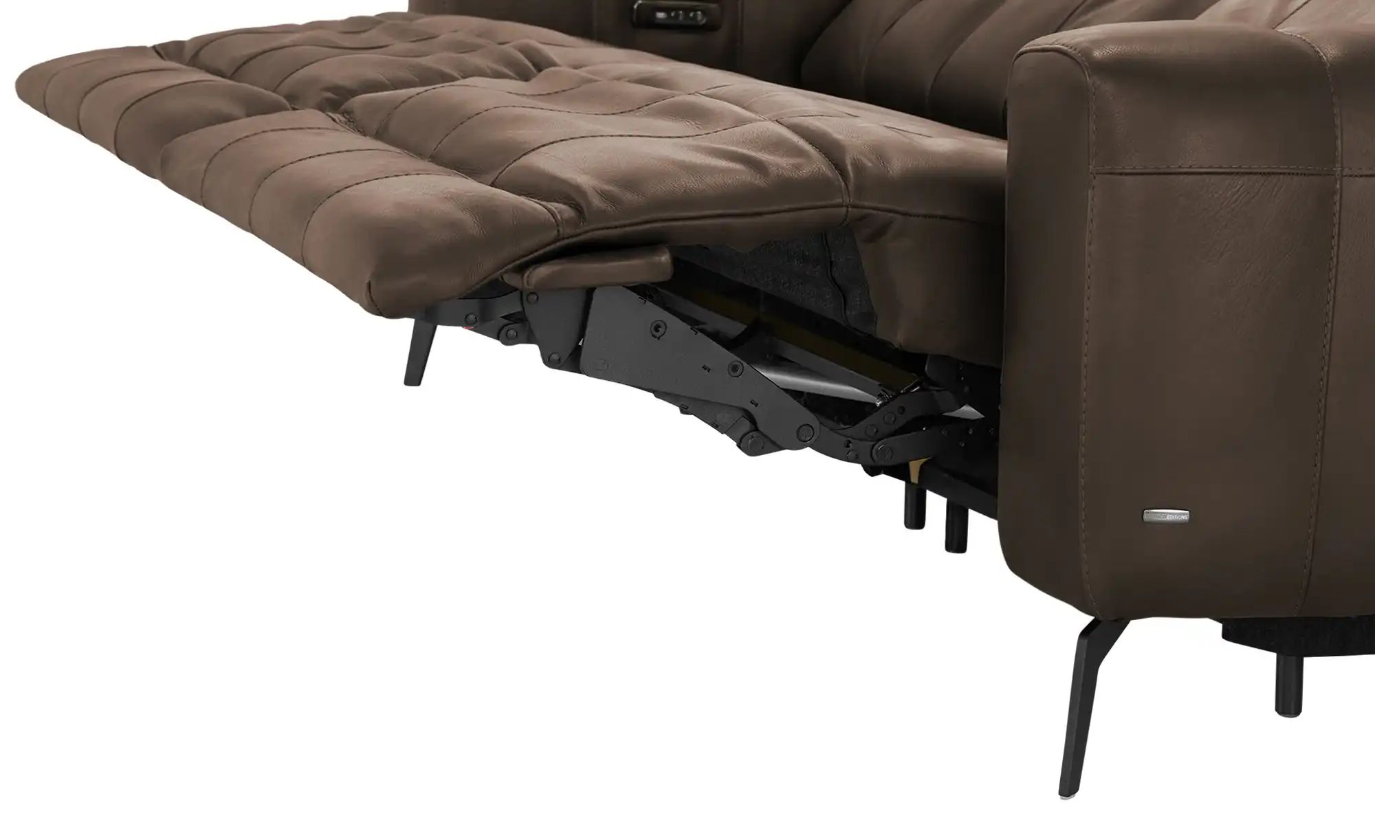 Natuzzi Editions Ledersofa Portento | Braun, Erweiterte Funktion