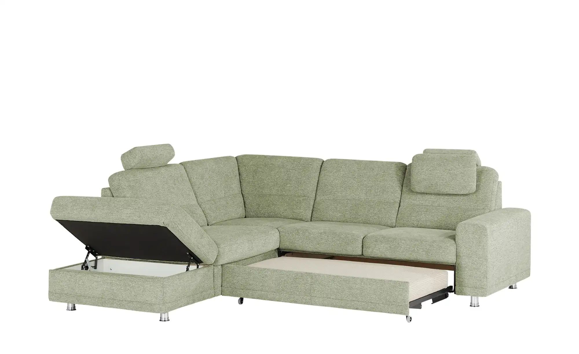 meinSofa Ecksofa Marc | Green (Grün), links | Höffner