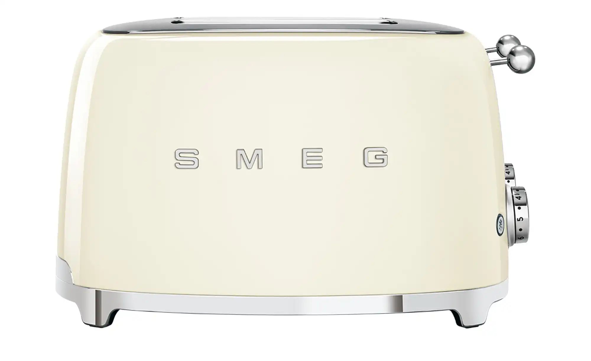 smeg 4-Slot-Toaster TSF03CREU | Crème / silberfarben